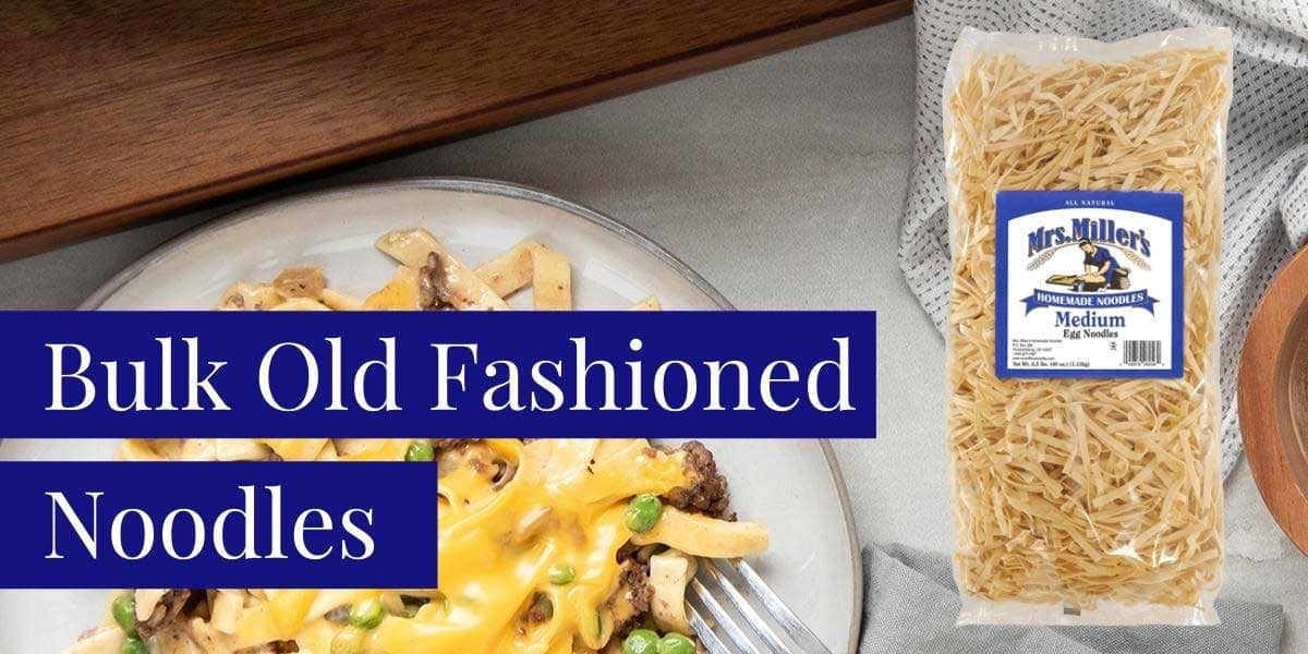Homestyle Bulk Medium Noodles - Mrs Miller's Homemade Noodles