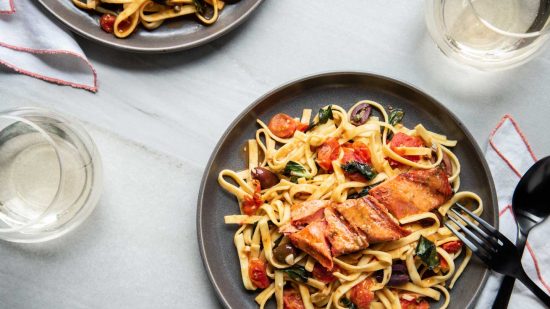 Salmon Puttanesca – Mrs Miller's Homemade Noodles